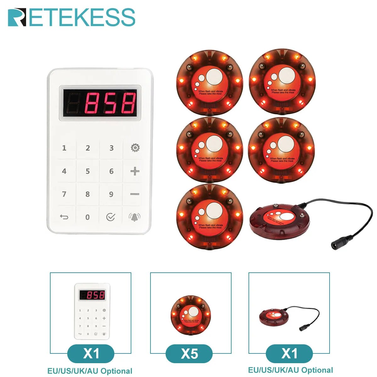 RETEKESS TD158 Водонепроницаемый пейджер, Цвет: 1-5
