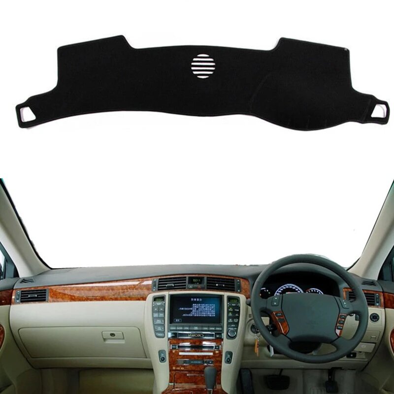 Козырек на приборную панель Toyota Crown S180 (2003-2008) Black(Black Edge), RHD