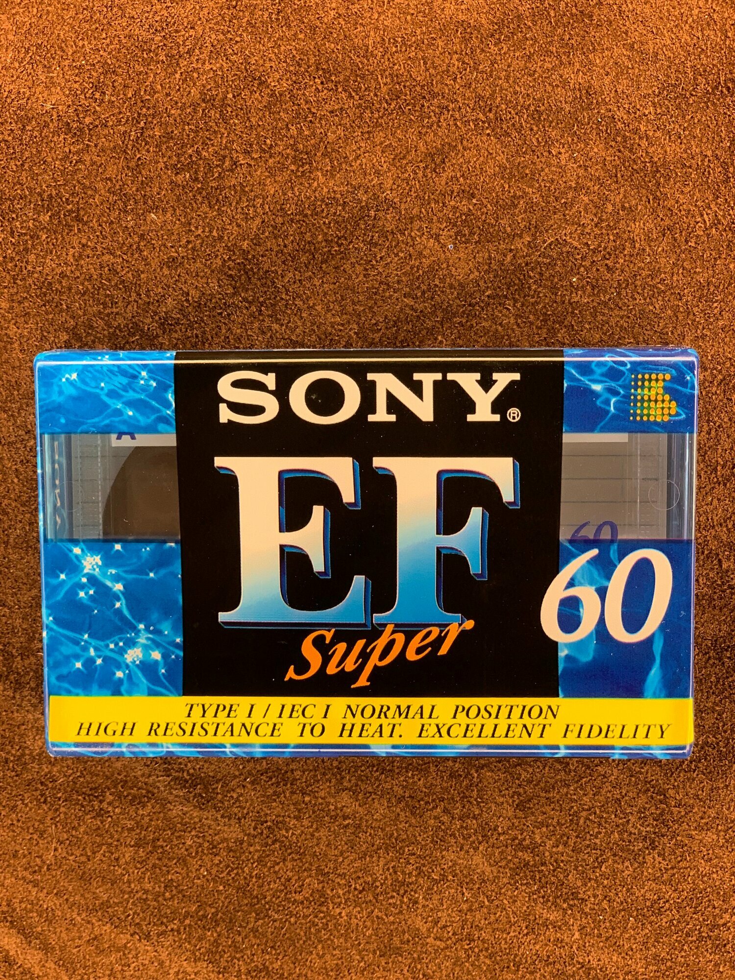 Аудиокассета чистая Sony EF Super 60 TYPE I в пленке не распечатана