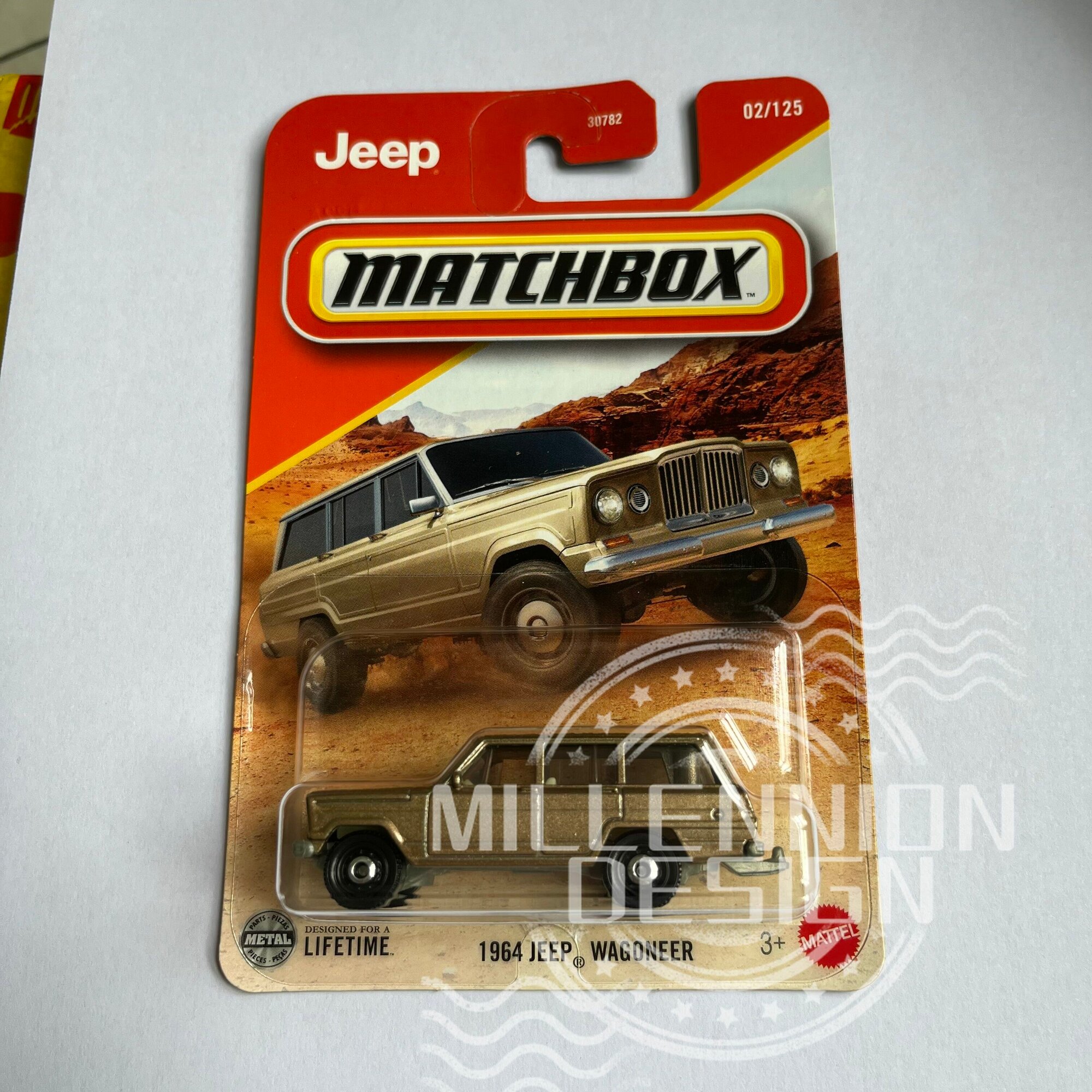 Matchbox Mattel 1:64, литой автомобиль модель машинки 25M/L серии(2 1964 JEEP WAGONEER)