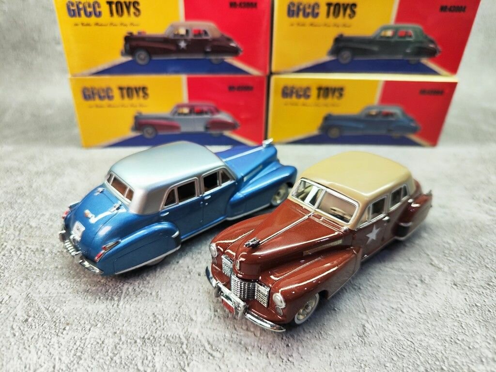 GFCC Масштаб 1:43 1941 Cadillac Fleetwood Series General Patton Классическая литая модель автомобиля
