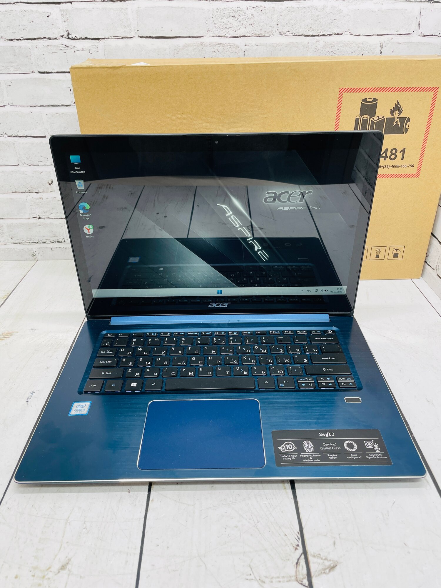 Ноутбук 14, Acer Swift 3 SF314, Intel Core i5 7200U, 8 Gb DDR4, 240 Gb NVME SSD, Intel HD Graphics