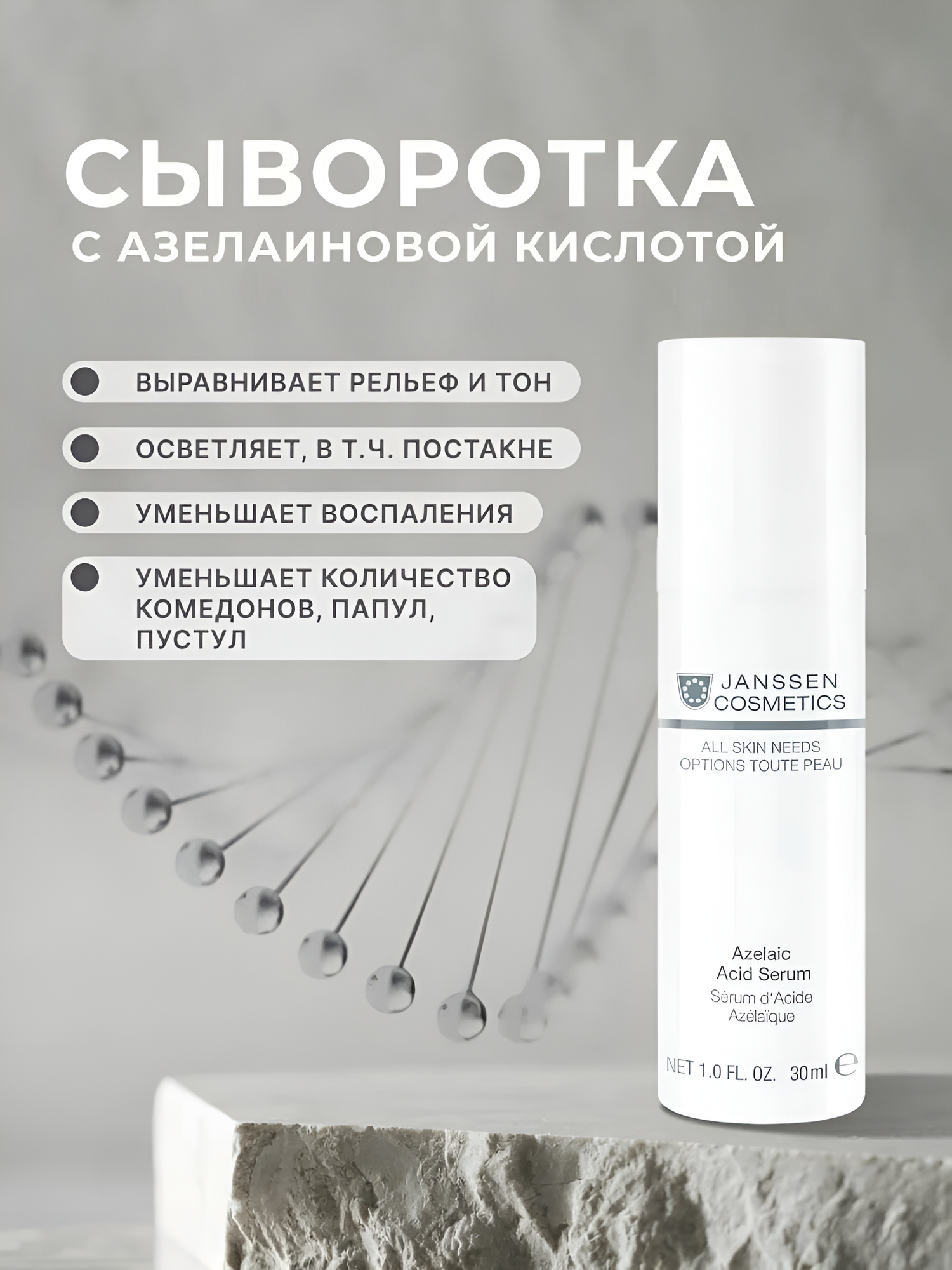 Сыворотка для лица Janssen Cosmetics с азелаиновой кислотой 30 мл