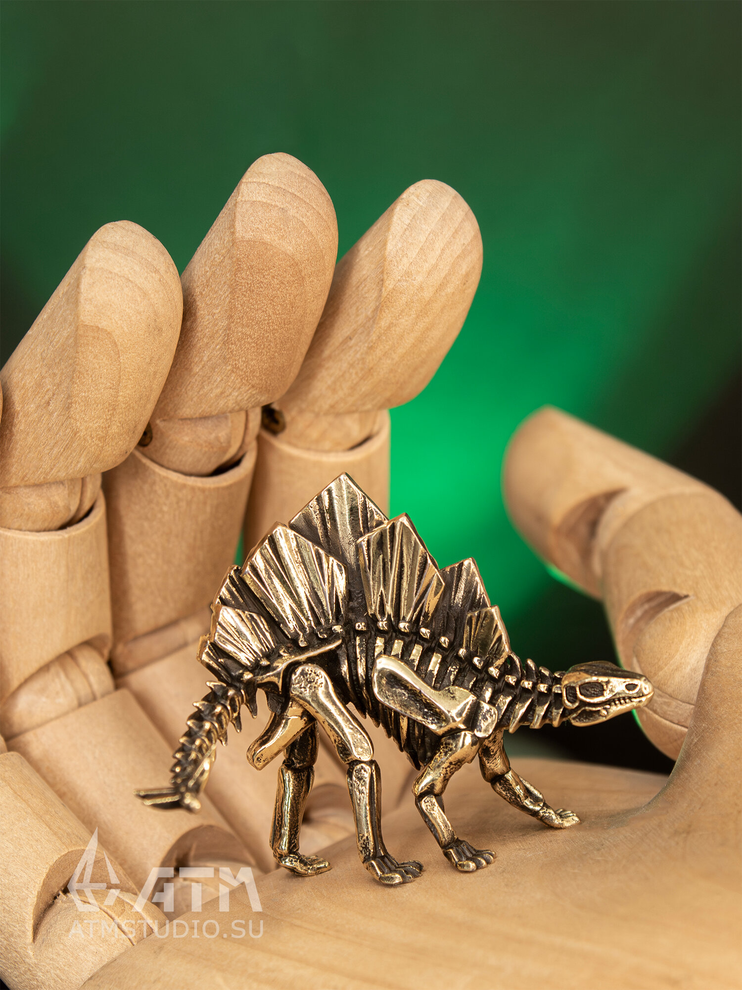 Фигурка Стегозавр металлическая коллекционная / Stegosaurus dinosaurs