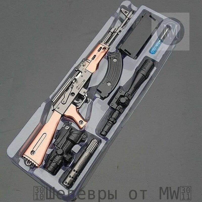 Мини AKM модель оружия Battlefield PUBG серия брелок M416 AWM AKM 98K M24 M16