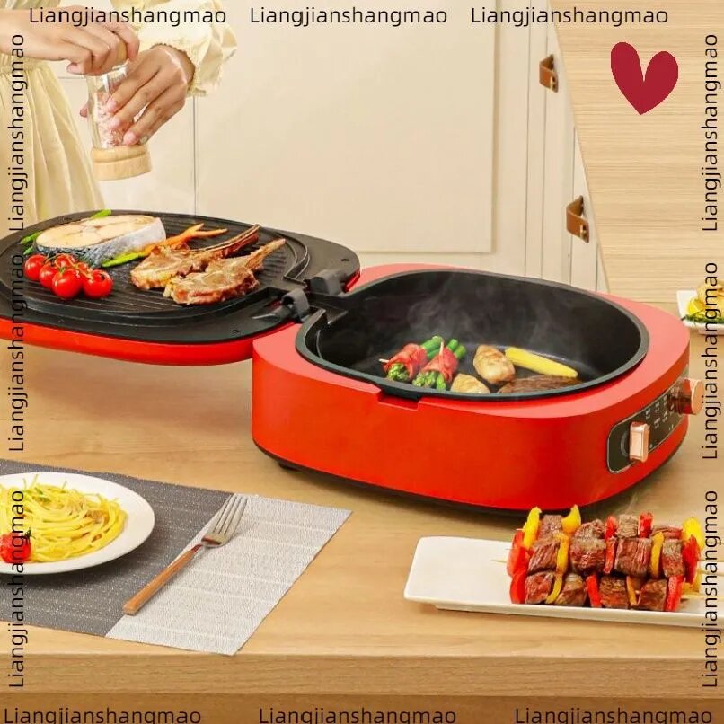 Эксклюзивная электрическая сковорода для пиццы глубиной 70 мм с двусторонним нагревом