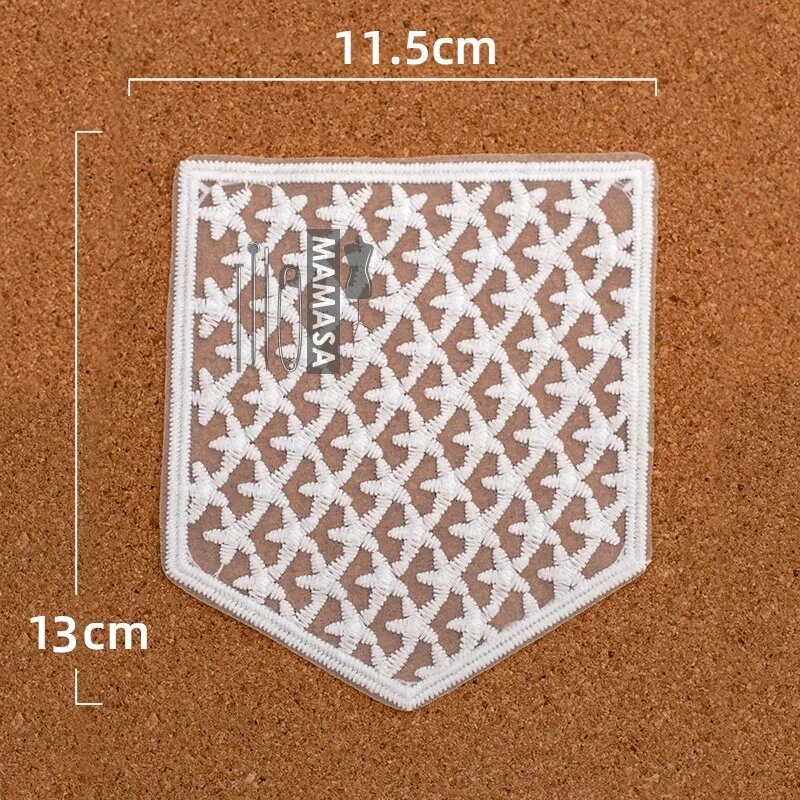 Кружевные вышитые карманы для одежды, 10x11.5 см, цвет 4