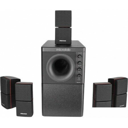 Акустика Microlab X3/5.1 BT, 5.1, 30-20000 Гц, пластик/МДФ, Bluetooth