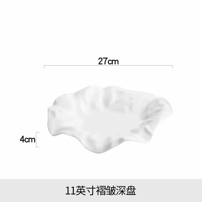 Тарелки и посуда для домашнего использования, особенно красивая гостиничная посуда, высококачественные белые креативные фруктовницы нестандартной формы.