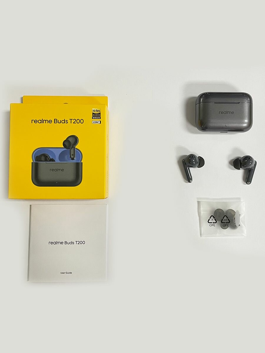 Глобальная версия realme Buds T200 Настоящие беспроводные наушники Bluetooth