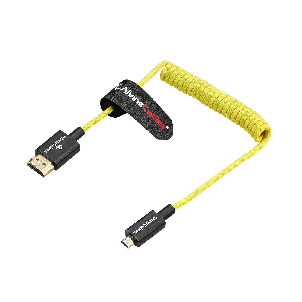 Alvin's Cables 8K 2.1 Micro HDMI-HDMI кабель для Nikon ZR | Sony A7RIII A7II A7M3 | Canon R5 M6