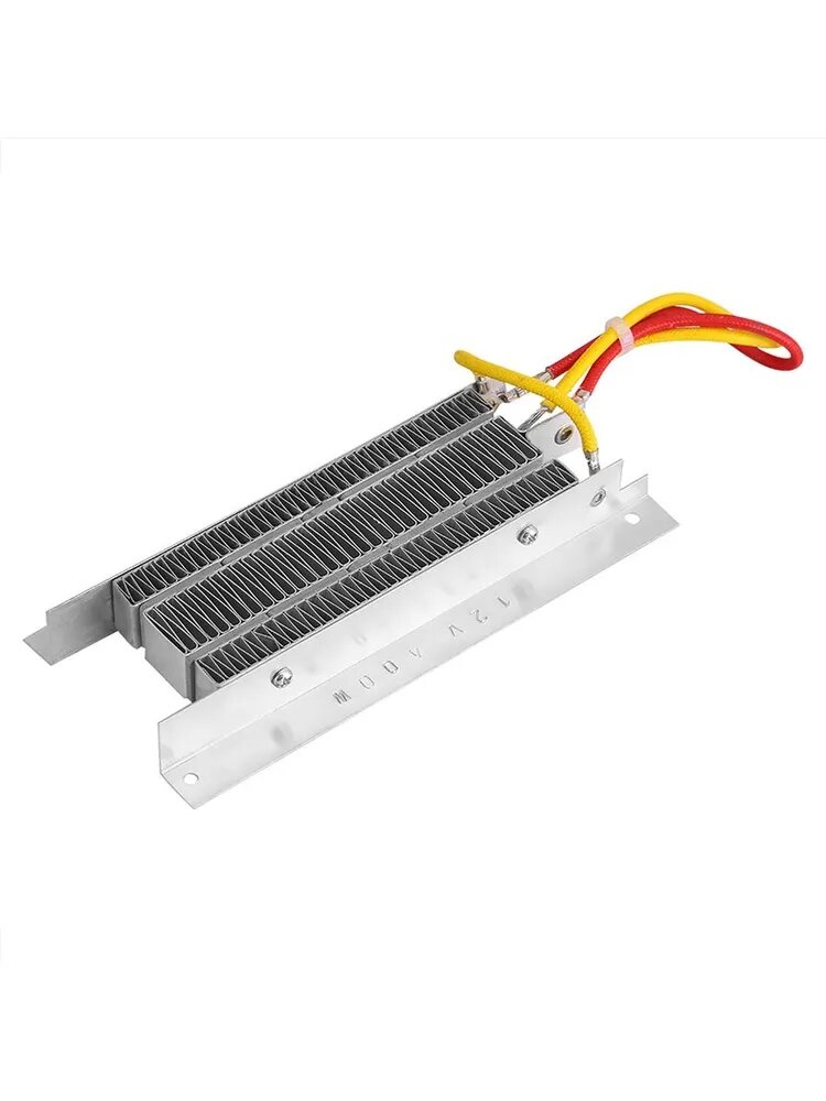 Электрический керамический нагреватель 12 В, 400 Вт с термостатическим контролем и изоляцией, нагревательный элемент PTC для эффективного и безопасного обогрева.