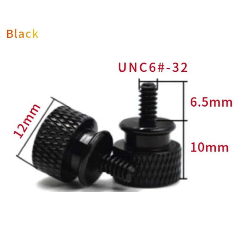 Алюминиевые ступенчатые винты UNC6 # -32x6.5/M3.5 10 шт. Black