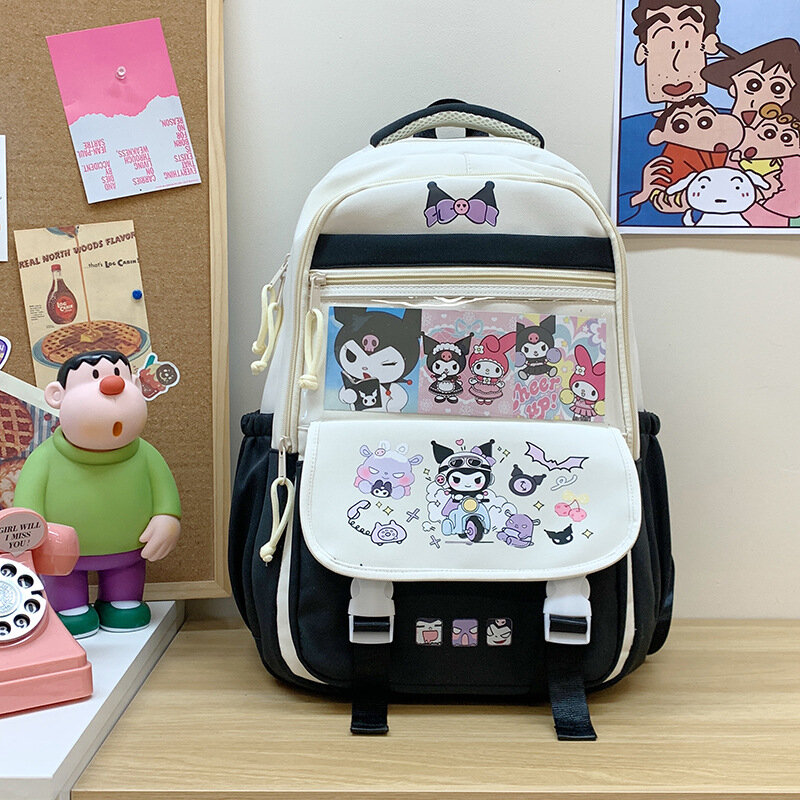 Рюкзак Sanrio "Фиолетовый Куломи", для школьников, большой емкости