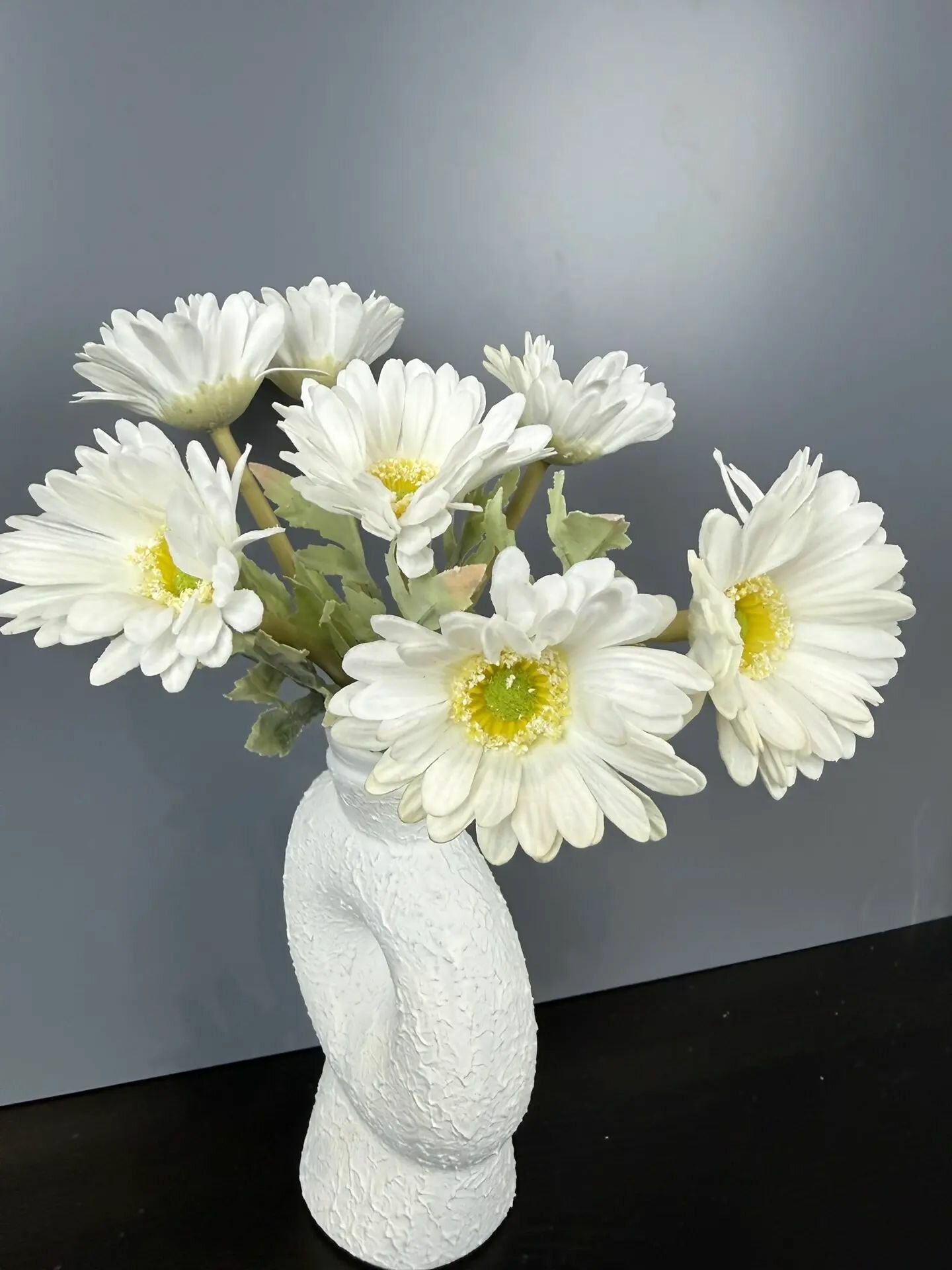 Цветы искусственные для декора флористов премиум Гербера из силикона букет 7 веток