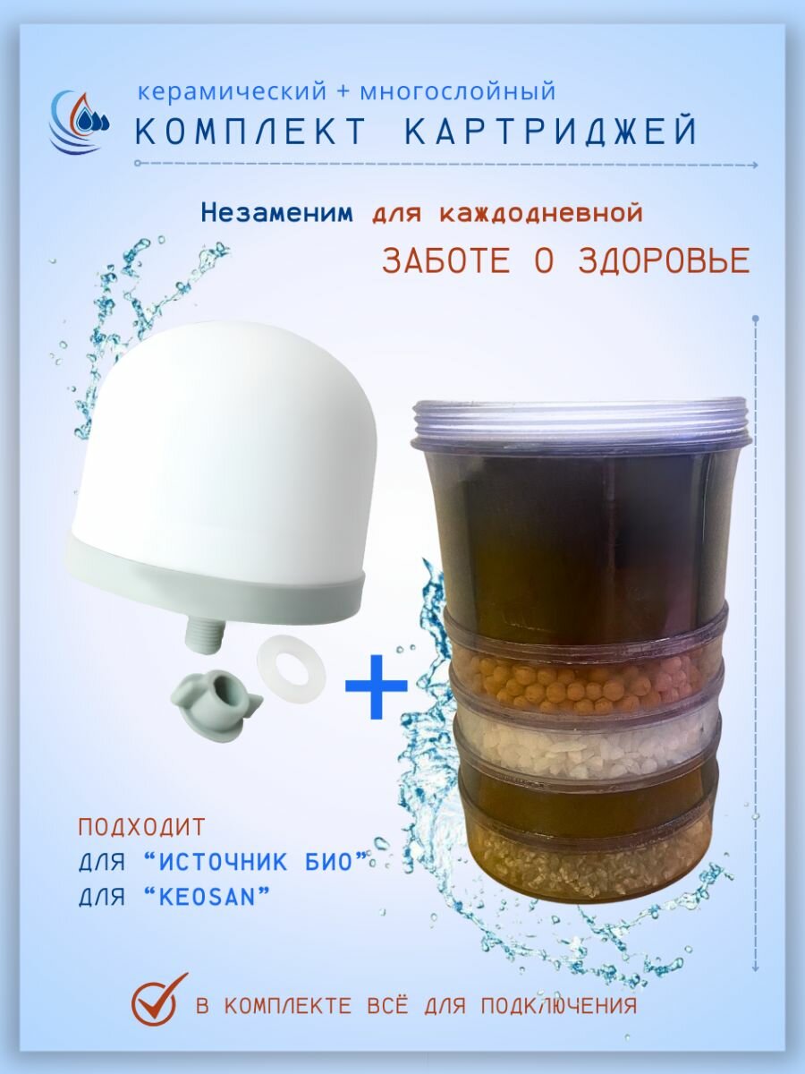Комплект картриджей для Кеосан и Источник Био