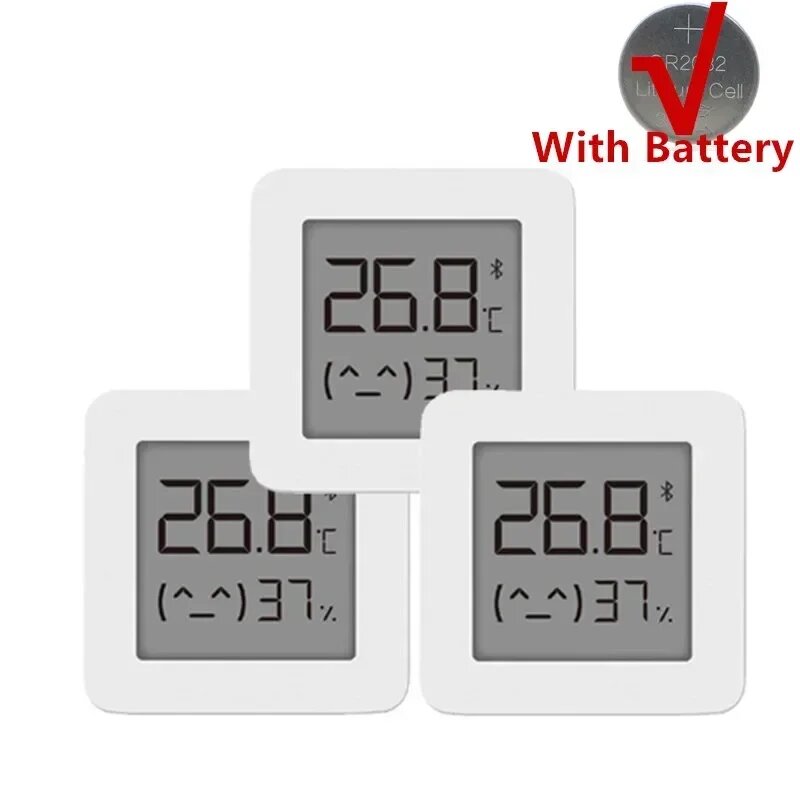 MIJIA LYWSD03MMC Беспроводной Термогигрометр 3pcs