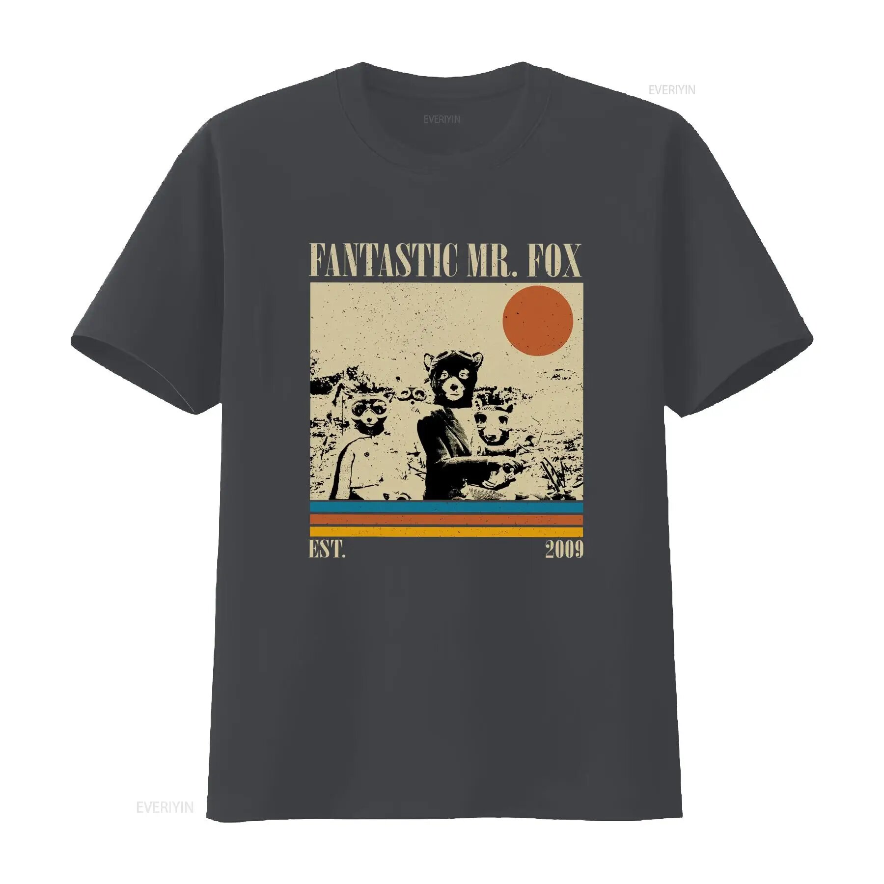 Мужская футболка Fantastic Mr. Fox, DarkGray, Серый