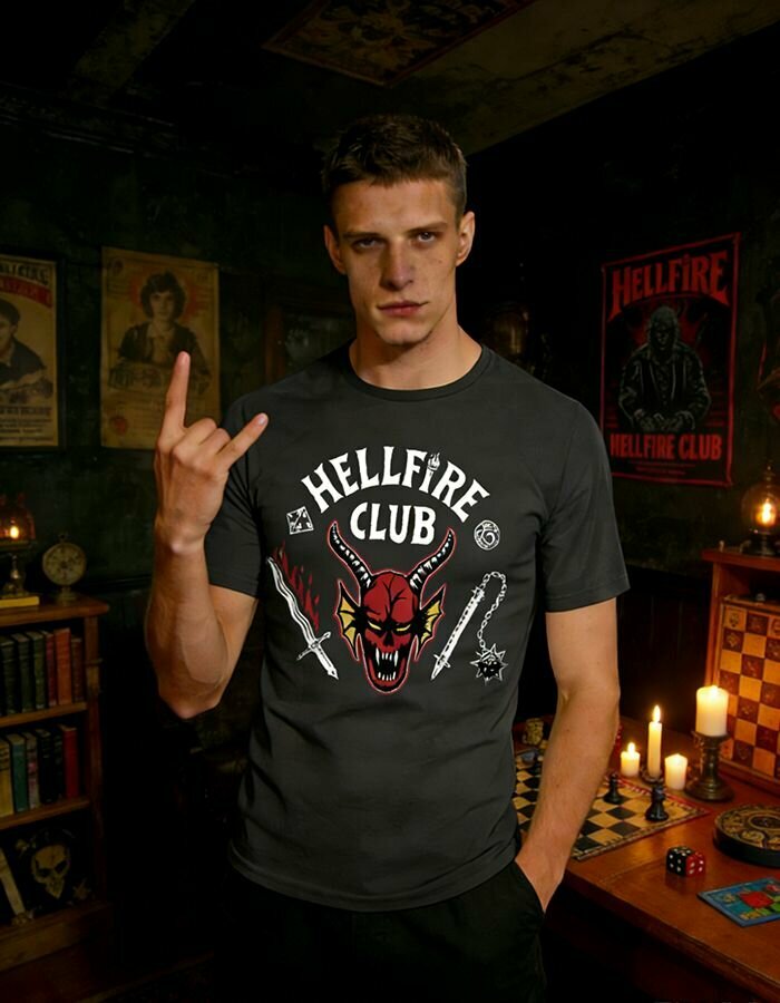 Футболка Очень странные дела hellfire club