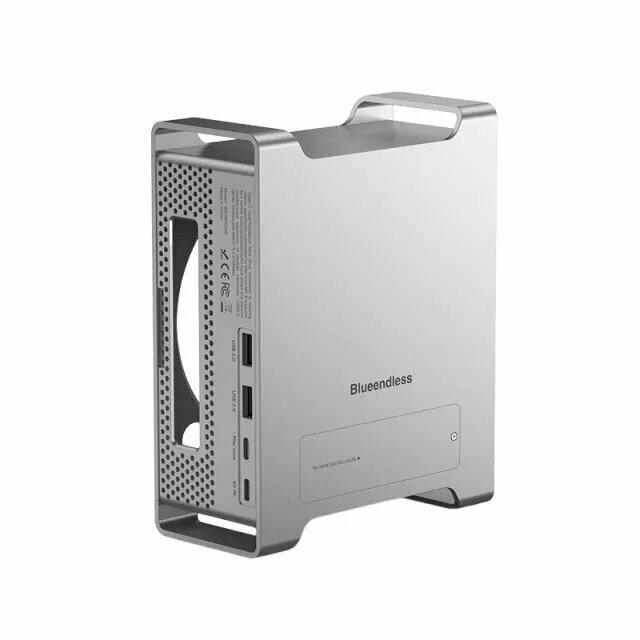 Док станция mac mini m4/m4 pro с разъемами USB 3.2 10 Гбит/с, USB 2.0 для SD/TF, SSD-накопителем M.2 NVMe