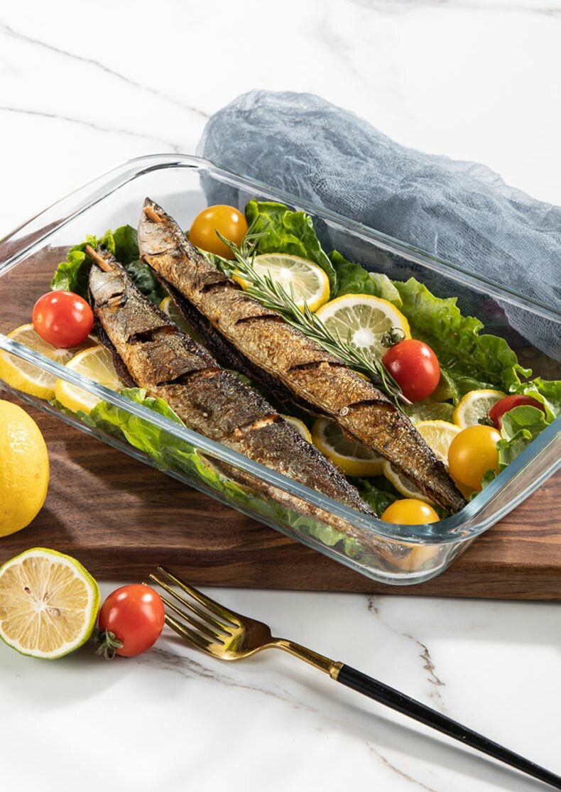 Форма для запекания, 33,6х19х5 см, 2 л, стекло, выдерживает температуру -20/+400 градусов