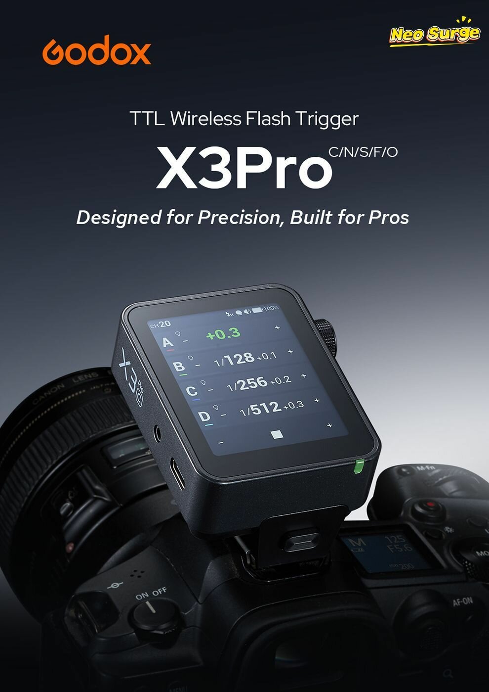 Синхронизатор вспышки Godox X3PRO-Nikon