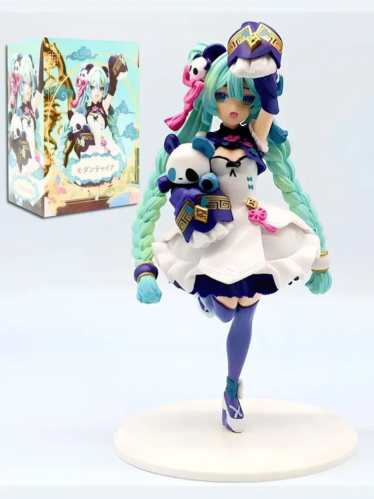 Фигурка Мику Хацунэ панда / Miku Hatsune Panda Fashion (19см) Фигурка Мику Хацунэ с пандой