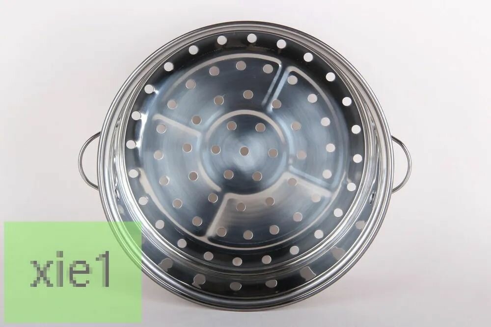 Пароварка-вставка для кастрюли 20-22 см из нержавеющей стали, насадка для приготовления на пару, мантоварка, дуршлаг с ручками