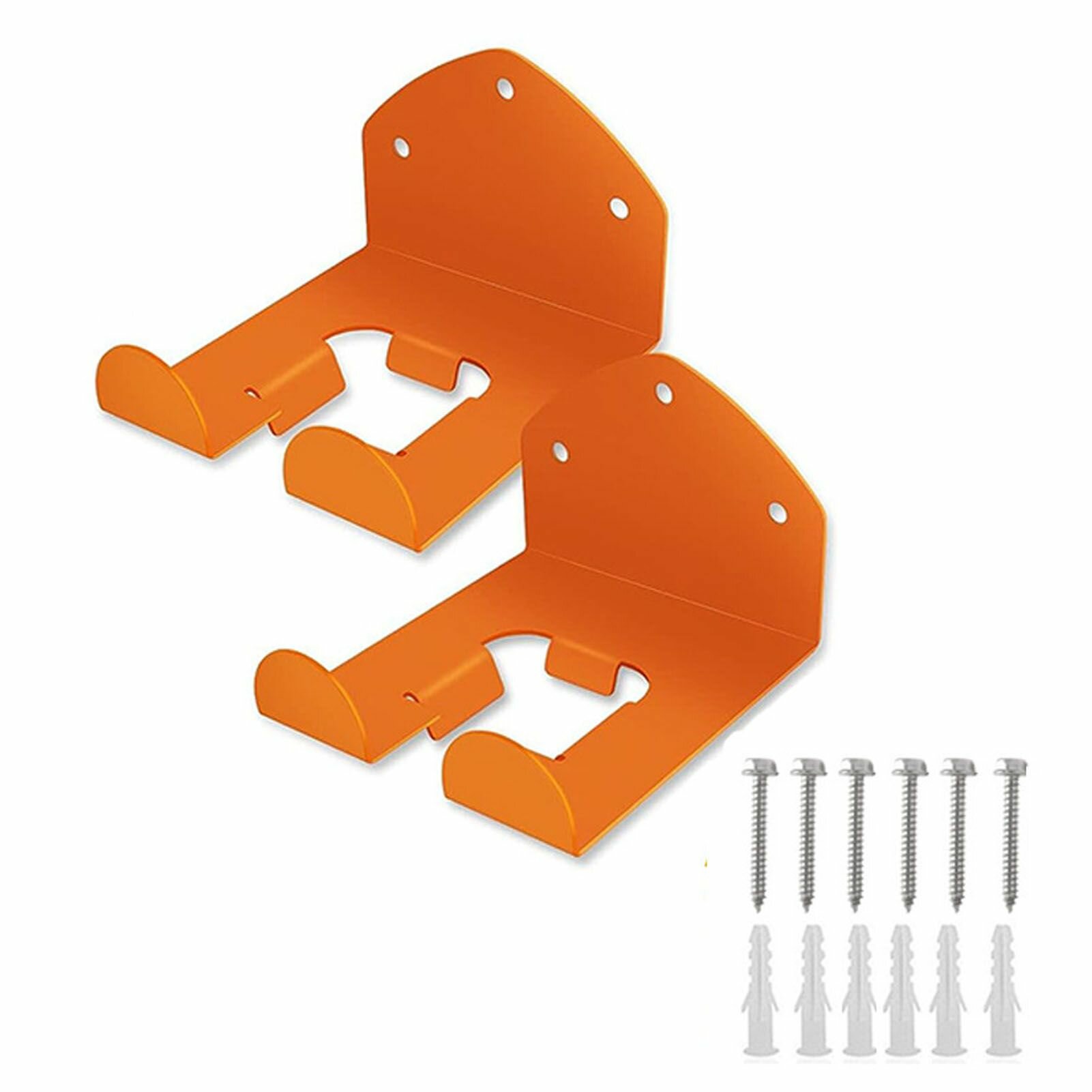 2 шт. вешалка для электроинструментов, настенное крепление для гаража, стойка для триммера для живой изгороди, сверхмощные крючки, садовые инструменты, органайзер для гаража с винтами