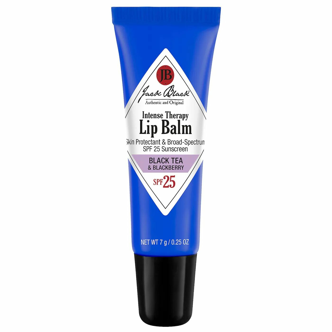 Jack Black Мужской бальзам для губ Intense Therapy Lip Balm SPF 25 (Black Tea) 7 г