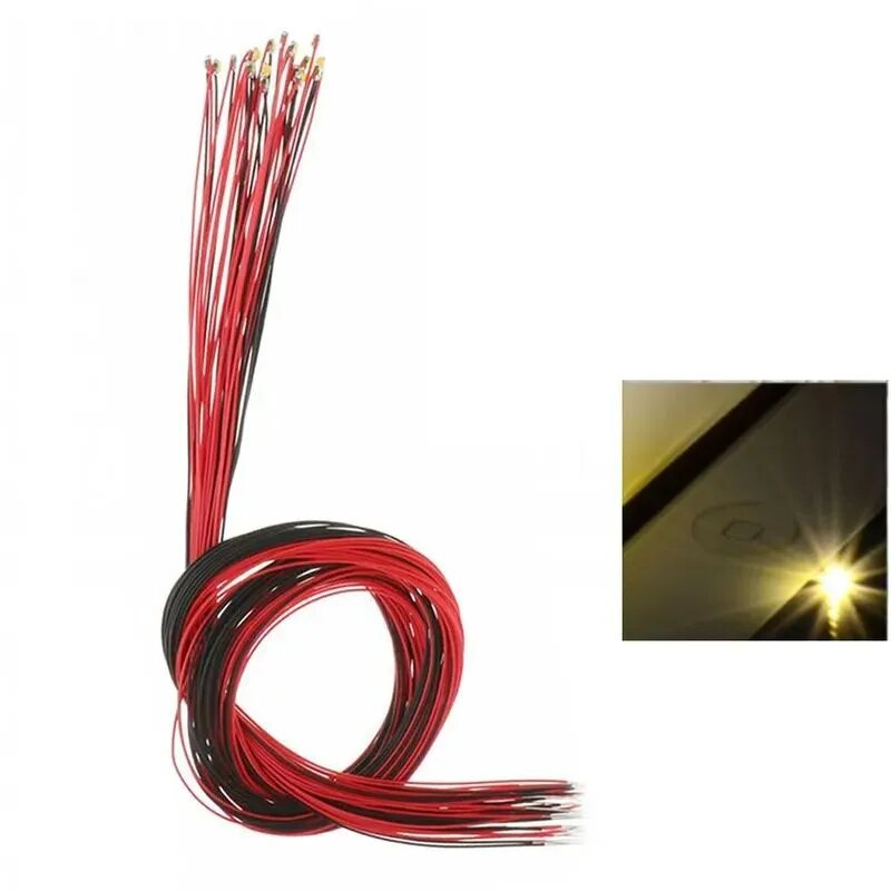 Светодиодный мини-ландшафтный травяной светильник 30 шт. 0402 теплый белый