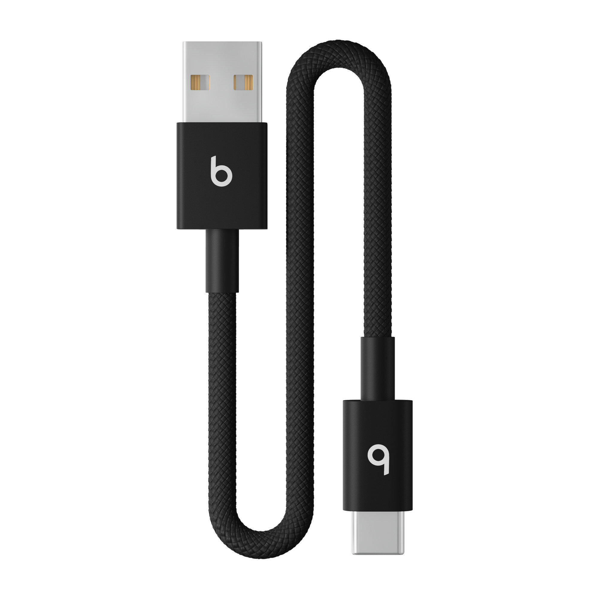 Кабель Beats USB-A to USB-C Woven Short Cable 20см Черный (MEQL4)