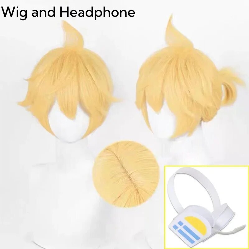 Косплей костюм Rin Len из аниме S, Len Wig Headphone