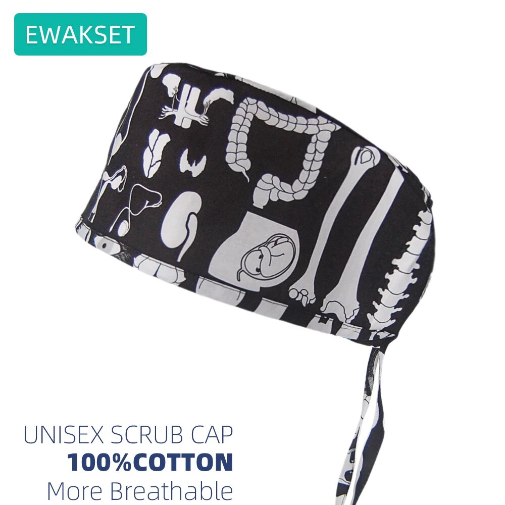 EWAKSET Хирургическая шапка из хлопка Scrub Cap001