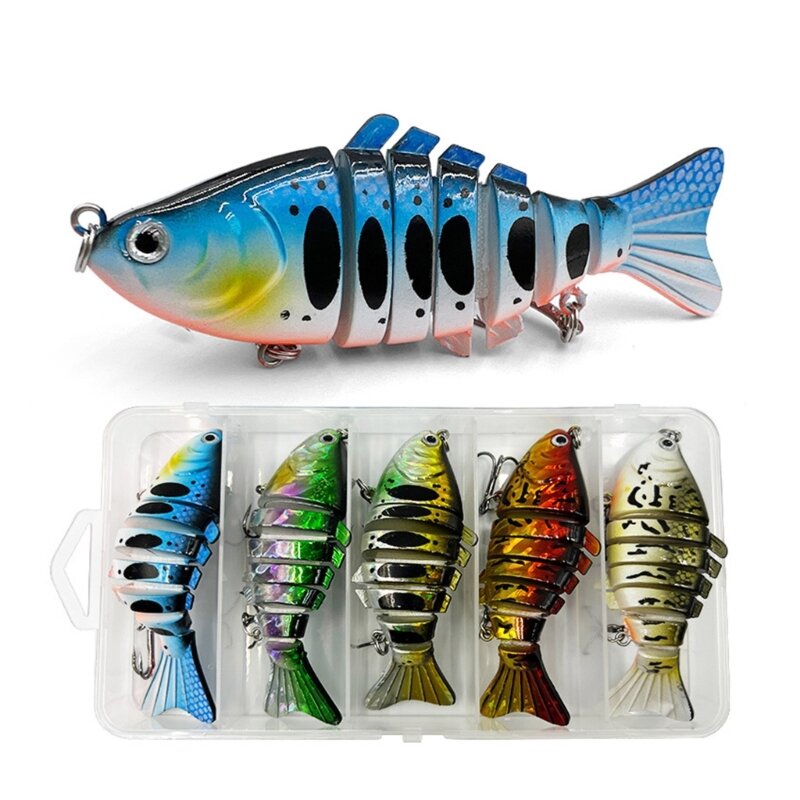 Рыболовные Приманки Многосекционные Приманки Рыболовные Крючки Морской 3D Гольян Рыболовные Приманки Swimbait Воблер Рыболовные Снасти Снасти Инструмент