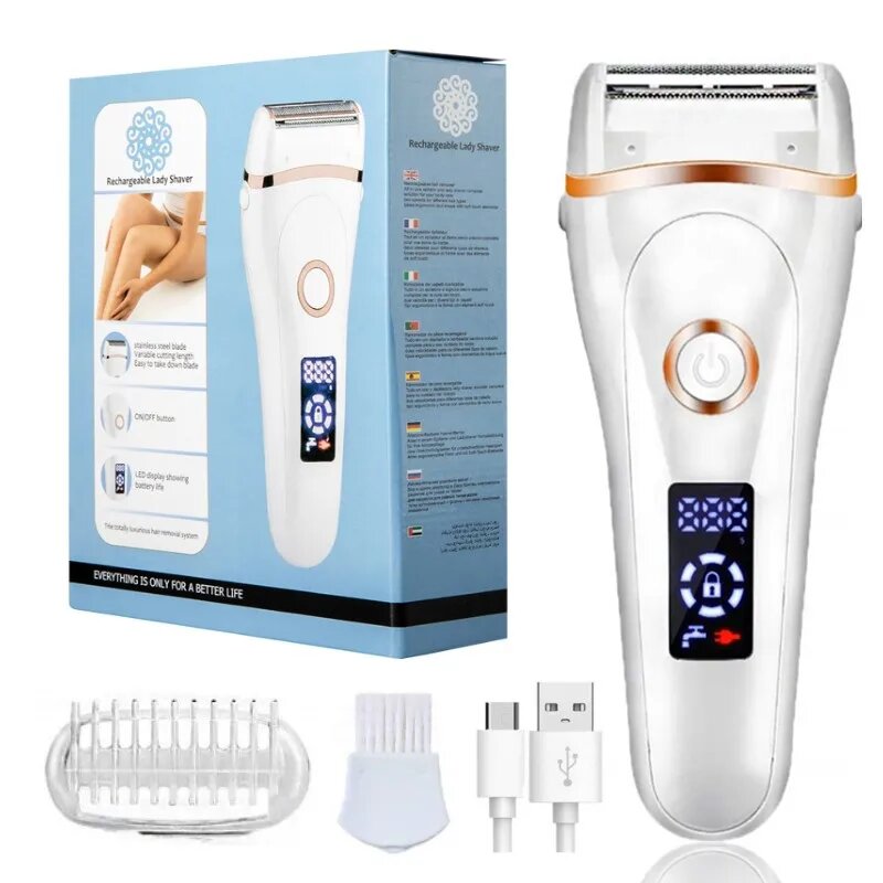 Электрический эпилятор LadyShaver, белый с коробкой