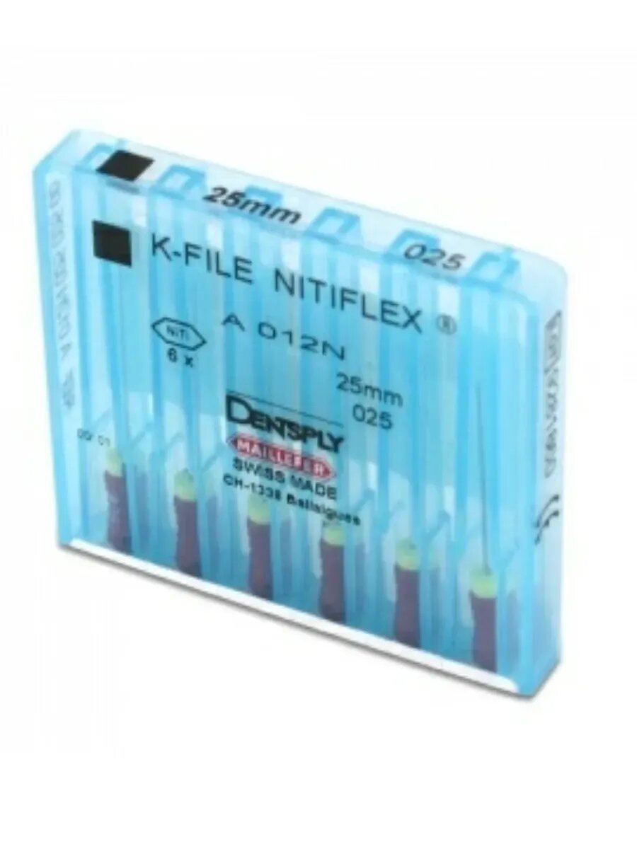 K-File Nitiflex N25 L25 6 шт. - каналорасширитель ручной