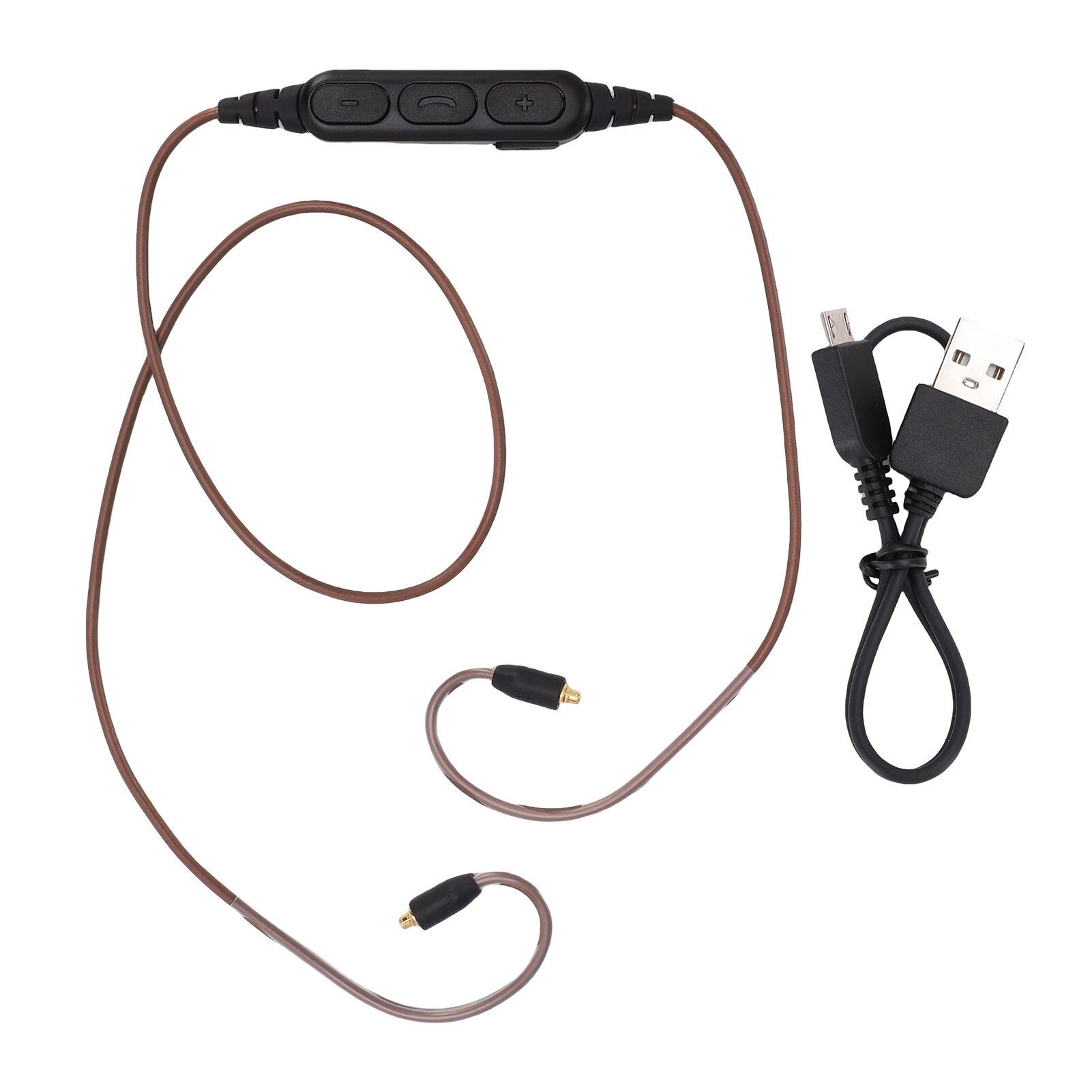 Headphone Bluetooth Adapter Cable with Mic Fit for Shure SE215 SE315 SE425 SE535 Upgrade Wired to Wireless Earphone Adapter Cord for MMCX Headphones