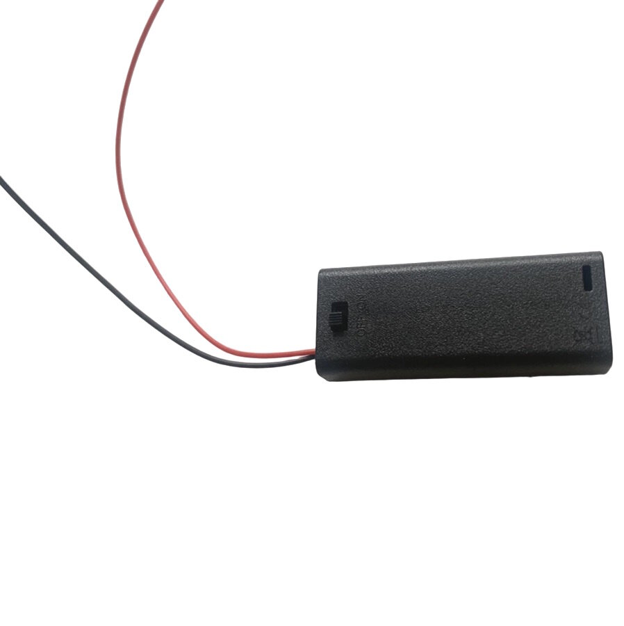 HB2AAA-switch держатель 2 батареек AAA с крышкой , выключателем и проводом (FUT-0036-02)
