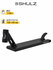Дека для трюкового самоката Shulz OWL 475x110 мм, Чёрный