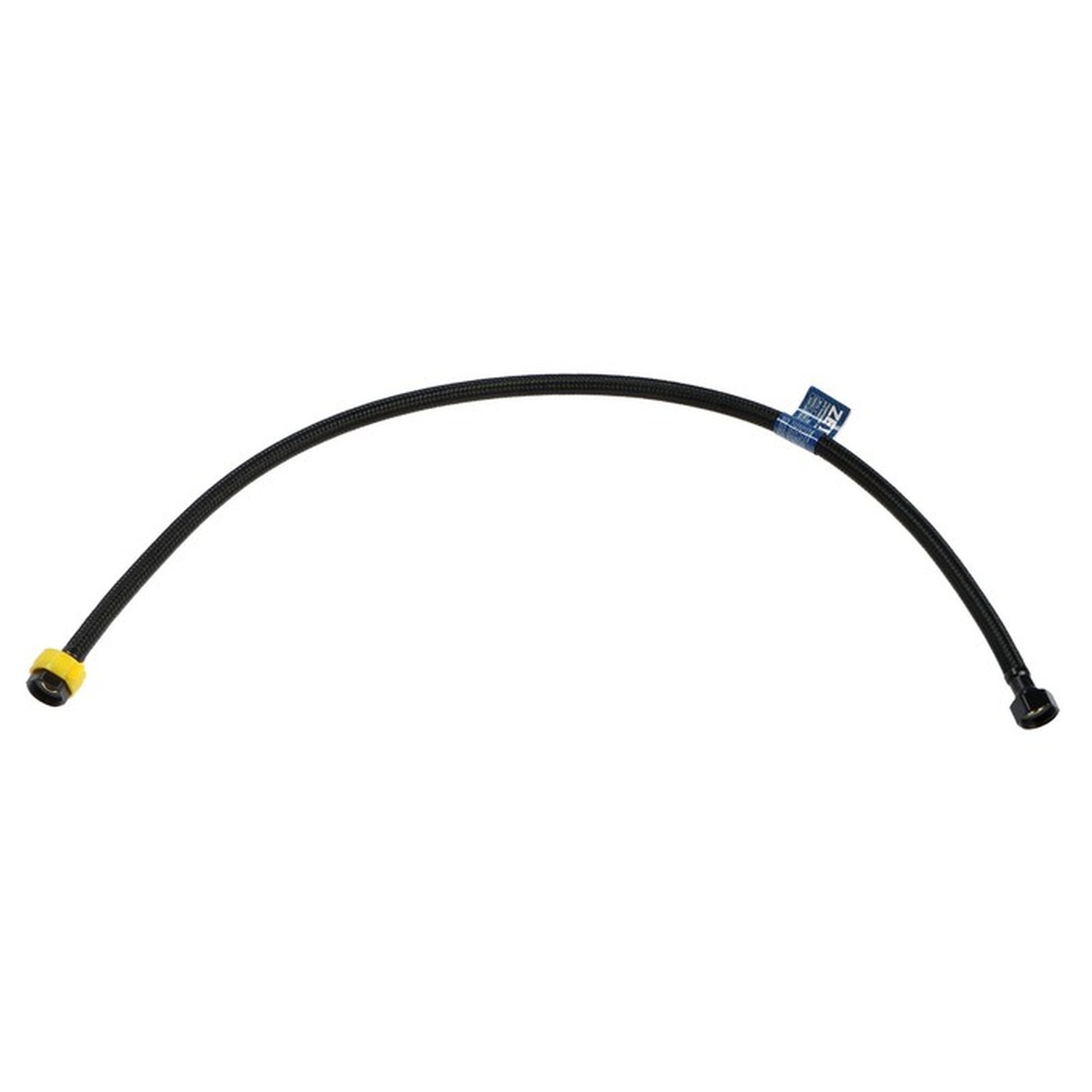 Подводка гибкая для воды ZEIN engr, нейлон, 1/2", гайка-гайка, 80 см, с ключом, черная