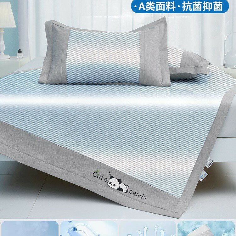 Летний охлаждающий коврик из ледяного шелка, класс А, подходит для мам и младенцев, можно стирать в машине, летний бамбуковый коврик, подходит для студенческих общежитий, двойного назначения для лета и зимы.