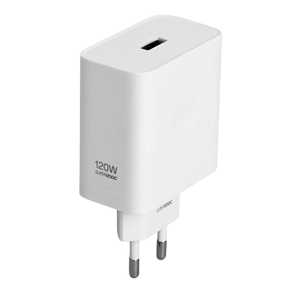 СЗУ Realme SUPERVOOC 120W Power Adapter, поддержка QC3.0, 1USB-A, White