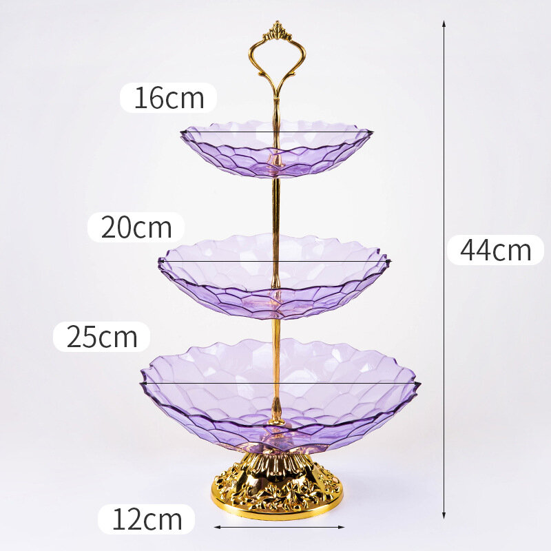 Многоярусная подставка в европейском стиле для гостиной, подставка для фруктов, современная и стильная тарелка для сухофруктов, фруктовница, корзина для фруктов.