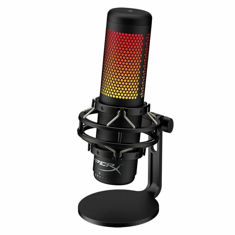 HyperX Микрофон игровой (для стриминга) QuadCast S, черный, черно-серый