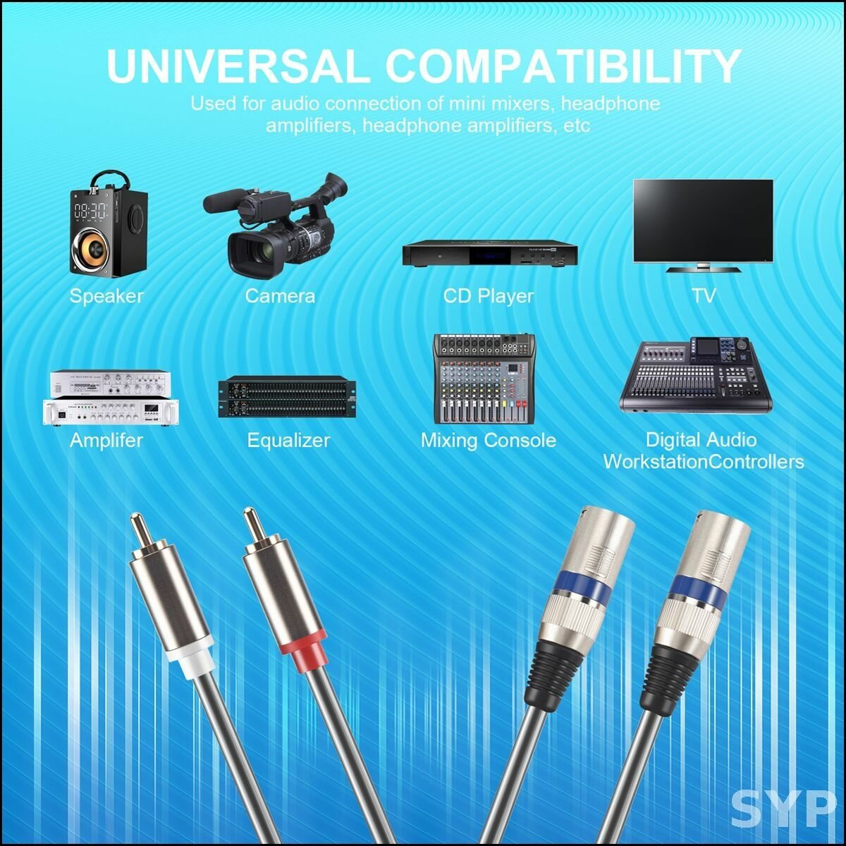 1,5 м двойной Rca Male на Xlr Male кабель 2 Xlr на 2 Rca адаптер штекера-.