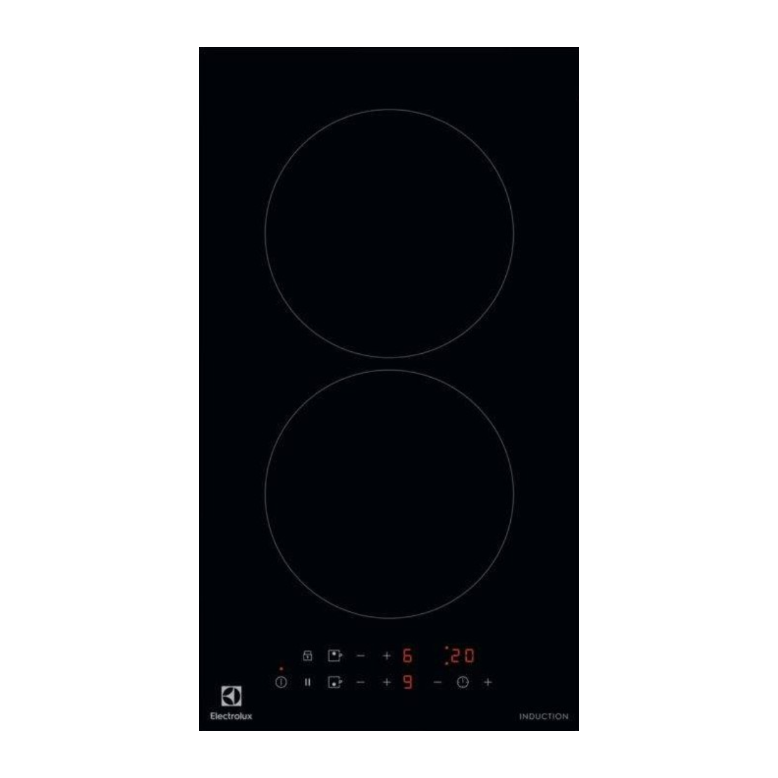 Индукционная варочная поверхность Electrolux LIT30231C, 2 конфорки, 9 уровней мощности, таймер, стеклокерамика, чёрный