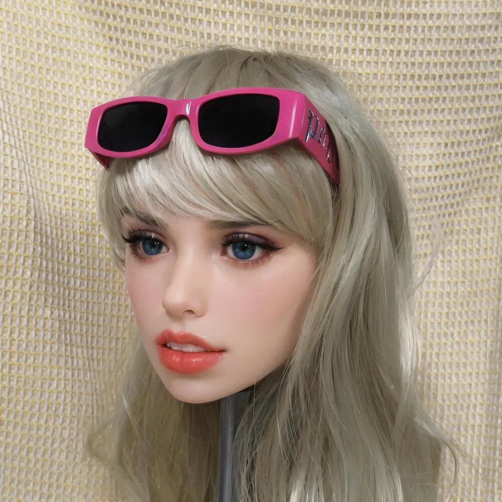 Голова секс-куклы, для орального секса, подходит для роста более 125 см, силиконовая, с языком, с зубами