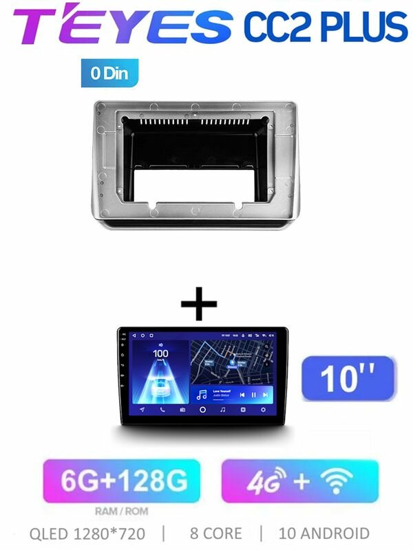 Магнитола 10" Teyes CC2 Plus 6/128 Gb для Nissan Altima Teana 2018-2020