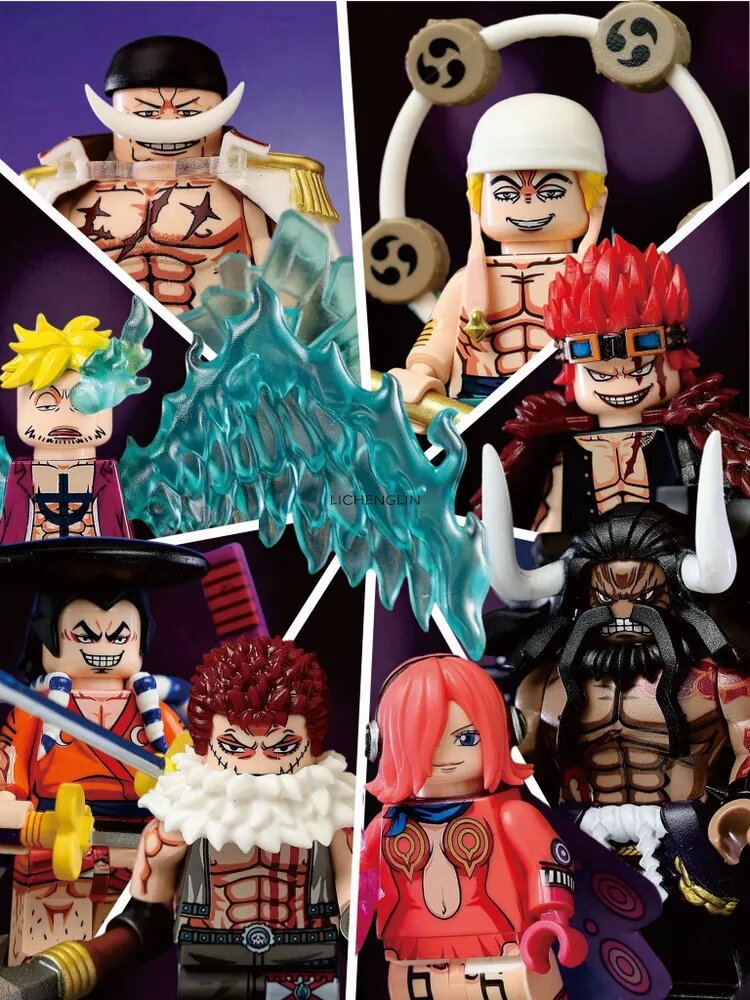 Аниме фигурки Ван Пис(One Piece)/Набор игрушек минифигурки 8 шт/Коллекционные фигурки